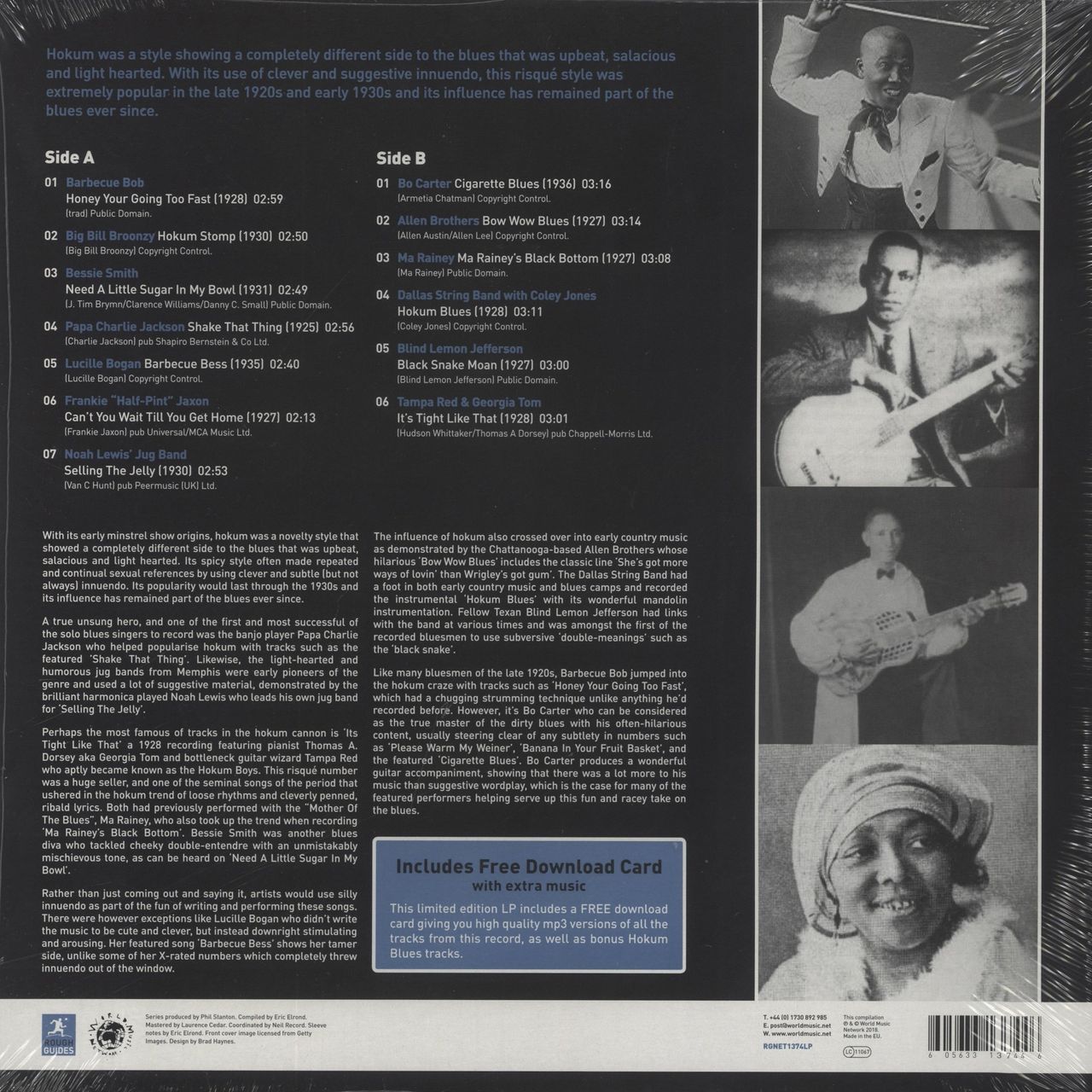 Various-Blues & Gospel The Rough Guide To Hokum Blues Reborn And Remas ...