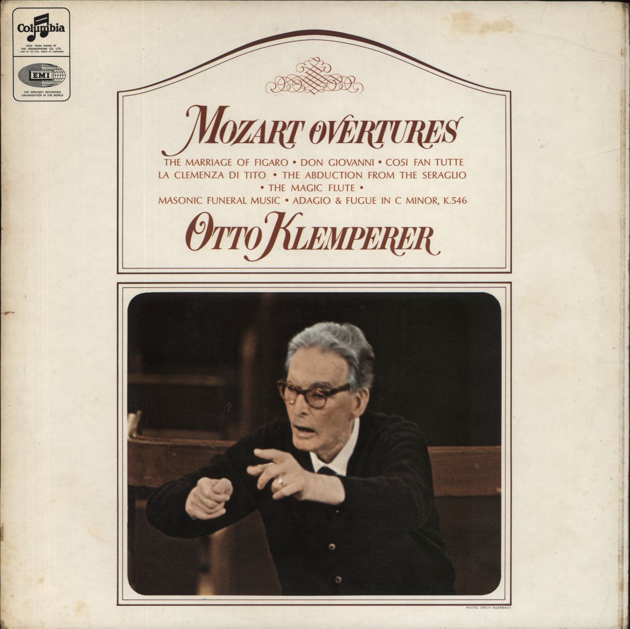 Wolfgang Amadeus Mozart Mozart Overtures - 2nd UK Vinyl LP — RareVinyl.com