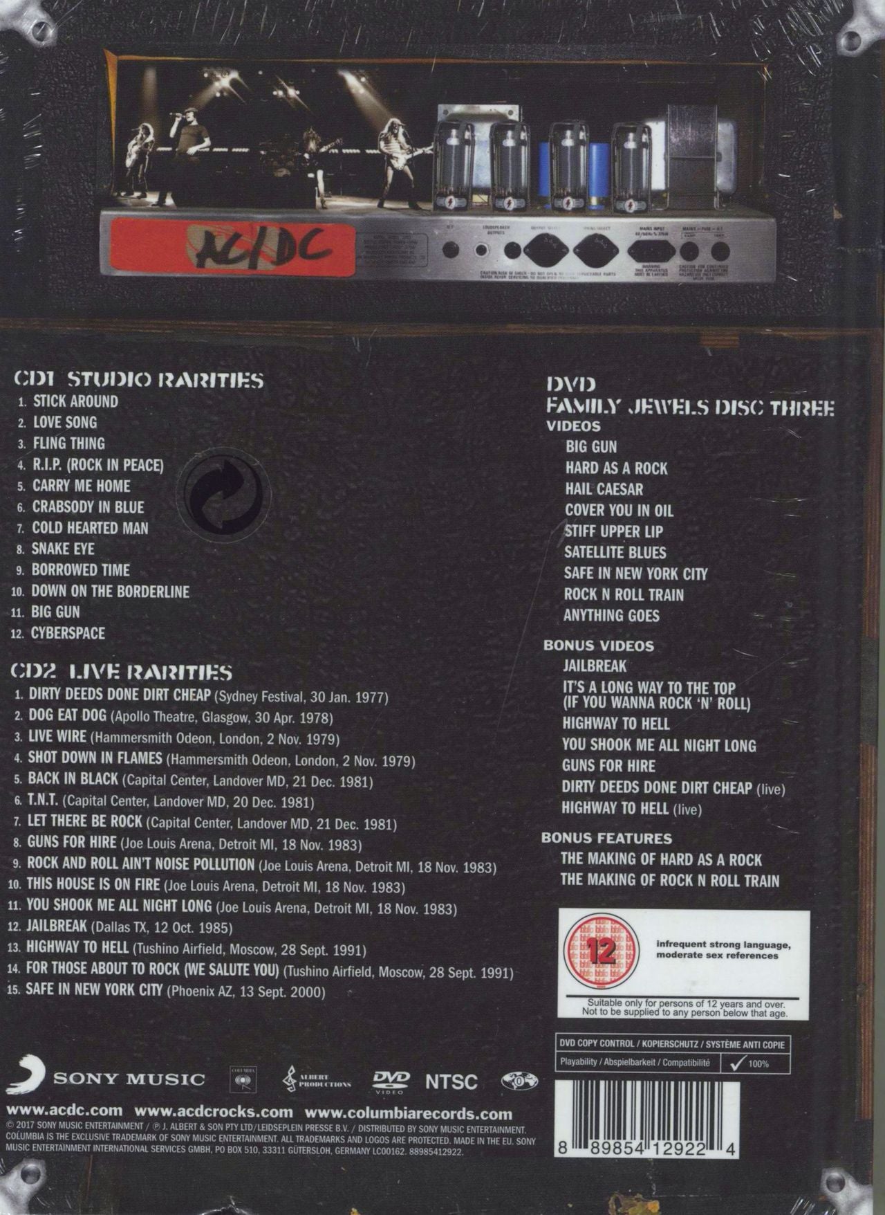 AC/DC Backtracks - Sealed UK 3-disc CD/DVD Set — RareVinyl.com