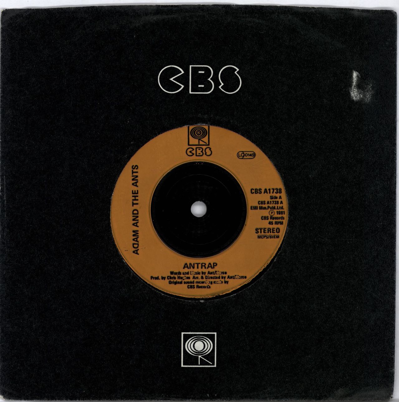 Adam & The Ants Ant Rap - Orange Injection UK 7" vinyl — RareVinyl.com