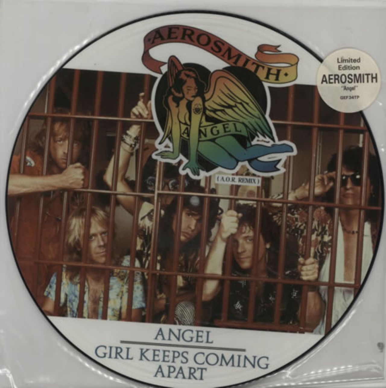 Aerosmith Angel UK 12" picture disc — RareVinyl.com