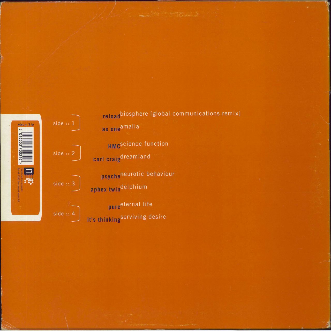 Aphex Twin Chronological Harmonisations - Vol. 1 UK 2-LP vinyl set — RareVinyl.com