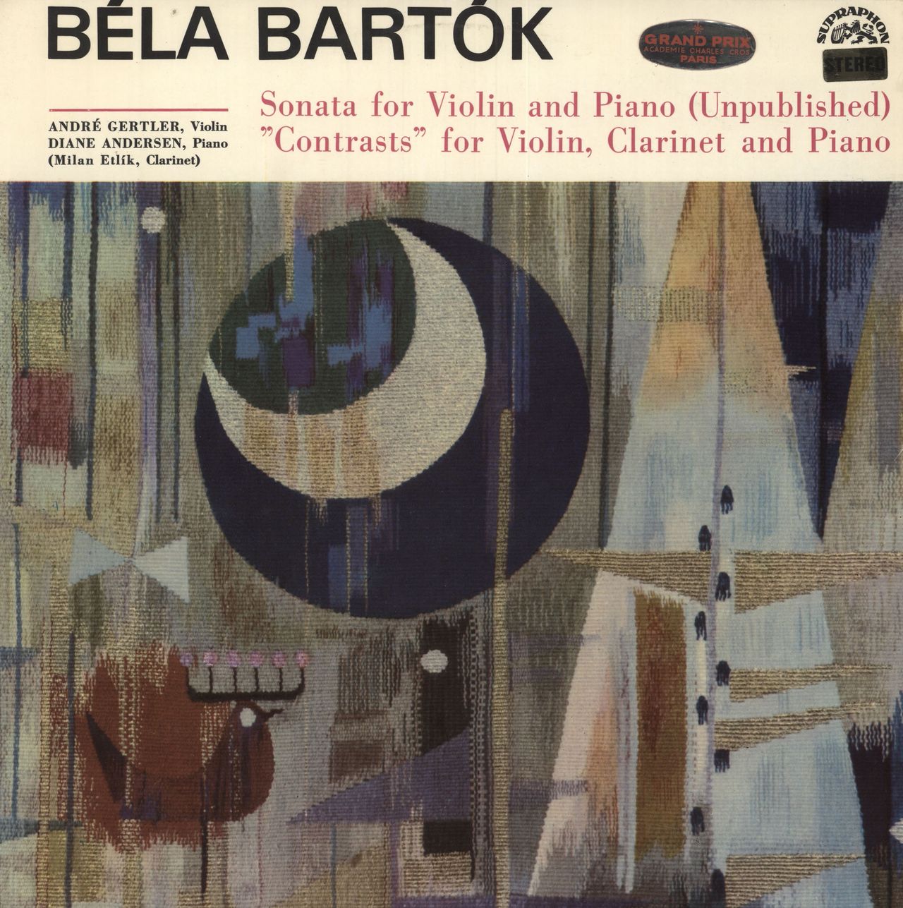 Béla Bartók SonataBéla Bartók: For Violin And Piano (Unpublished) / "C — RareVinyl.com