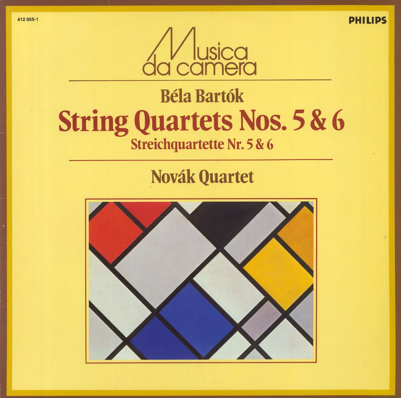 Béla Bartók String Quartets Nos. 5 & 6 Dutch Vinyl LP — RareVinyl.com