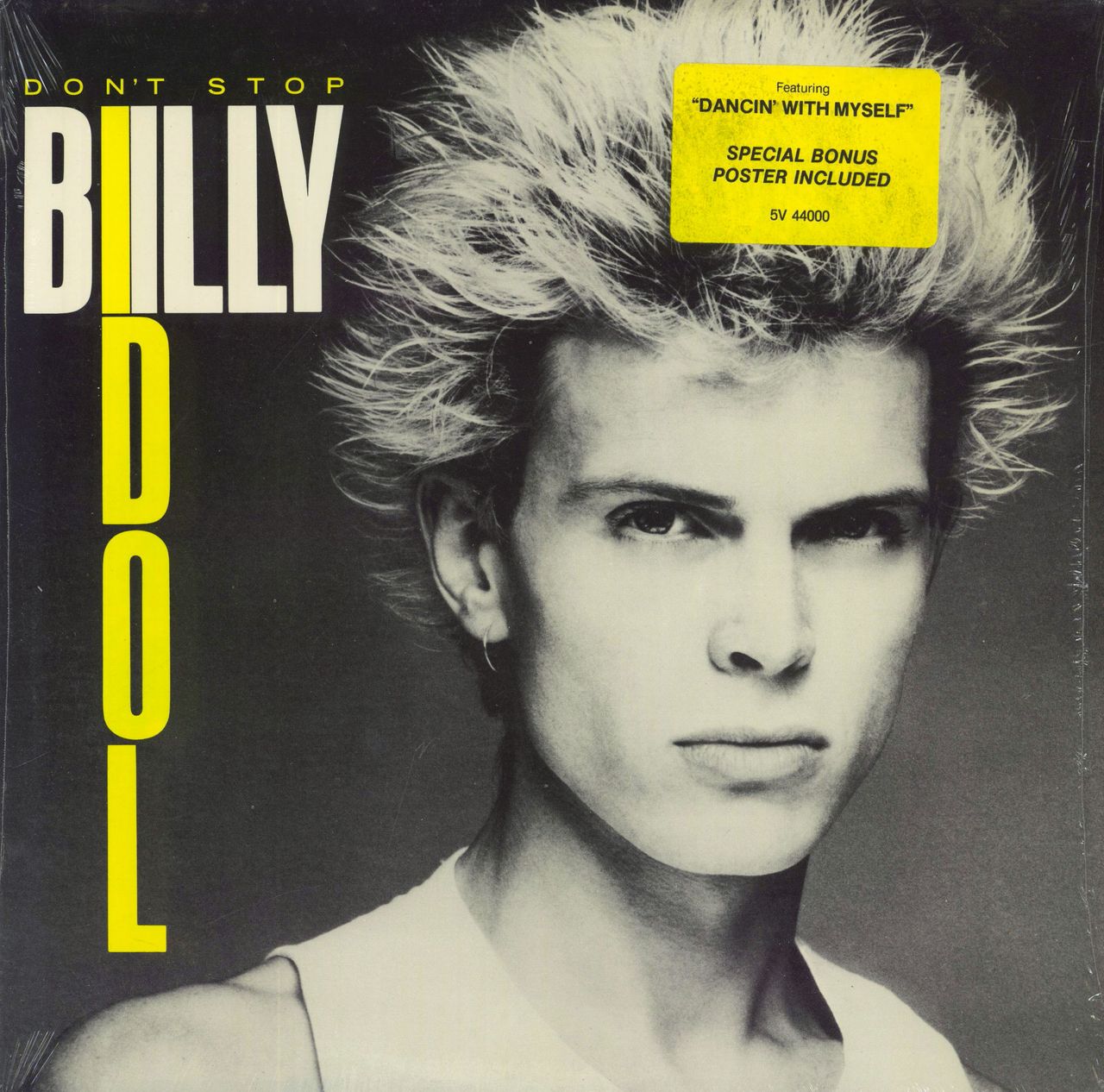 Billy Idol Don't Stop EP - Hype Sticker + Poster US 12" vinyl — RareVinyl.com
