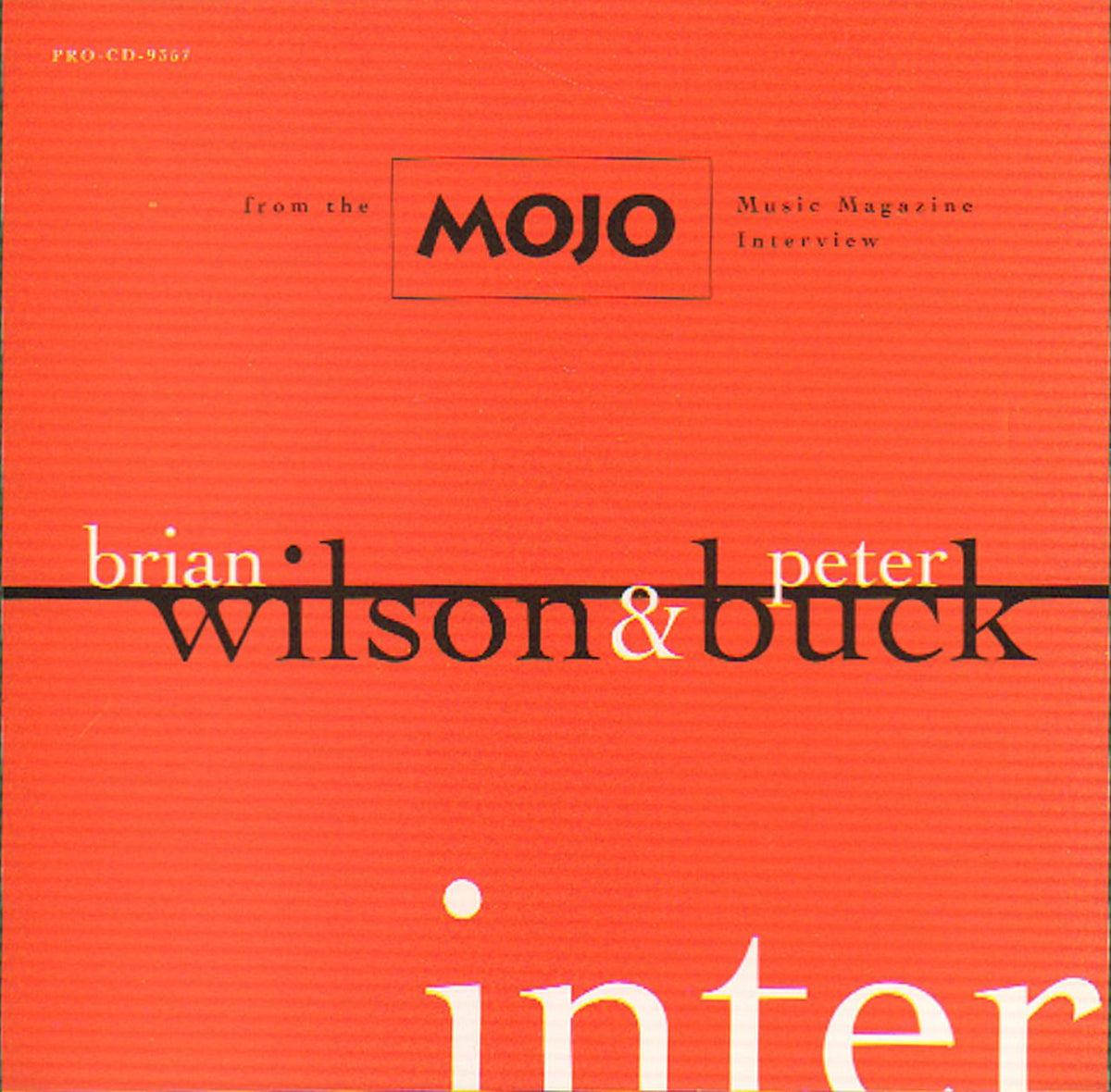 Brian Wilson From The Mojo Music Magazine Interview US Promo CD album ...