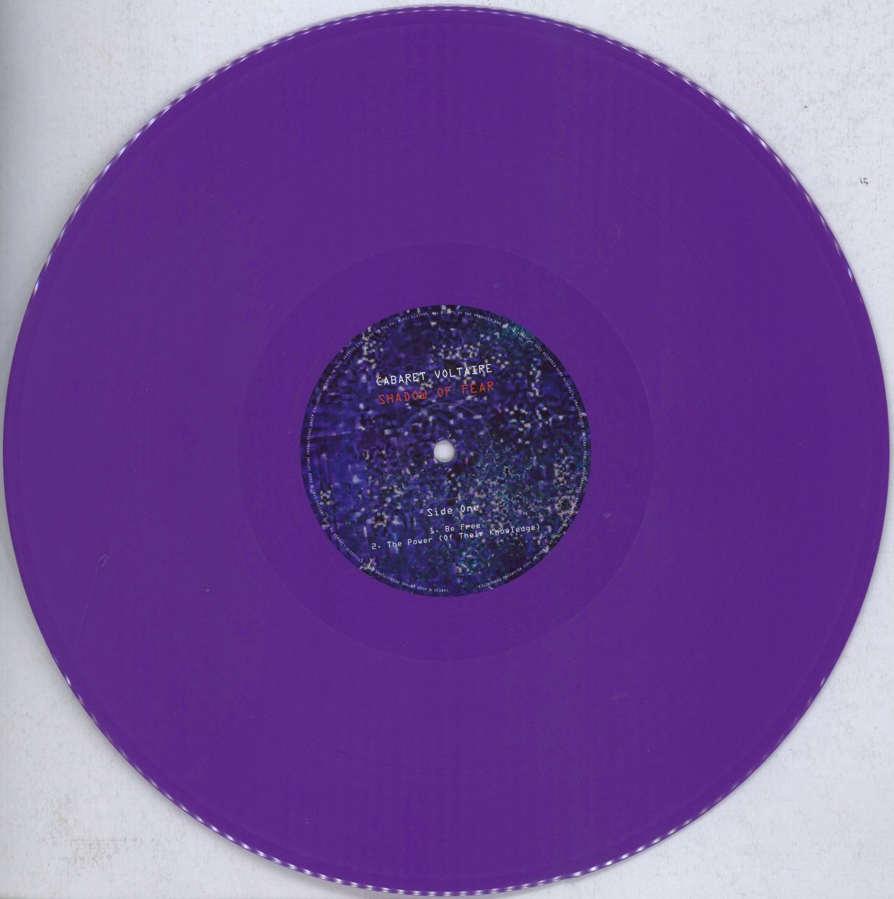 Cabaret Voltaire Shadow Of Fear - Purple Vinyl UK 2-LP vinyl set — RareVinyl.com