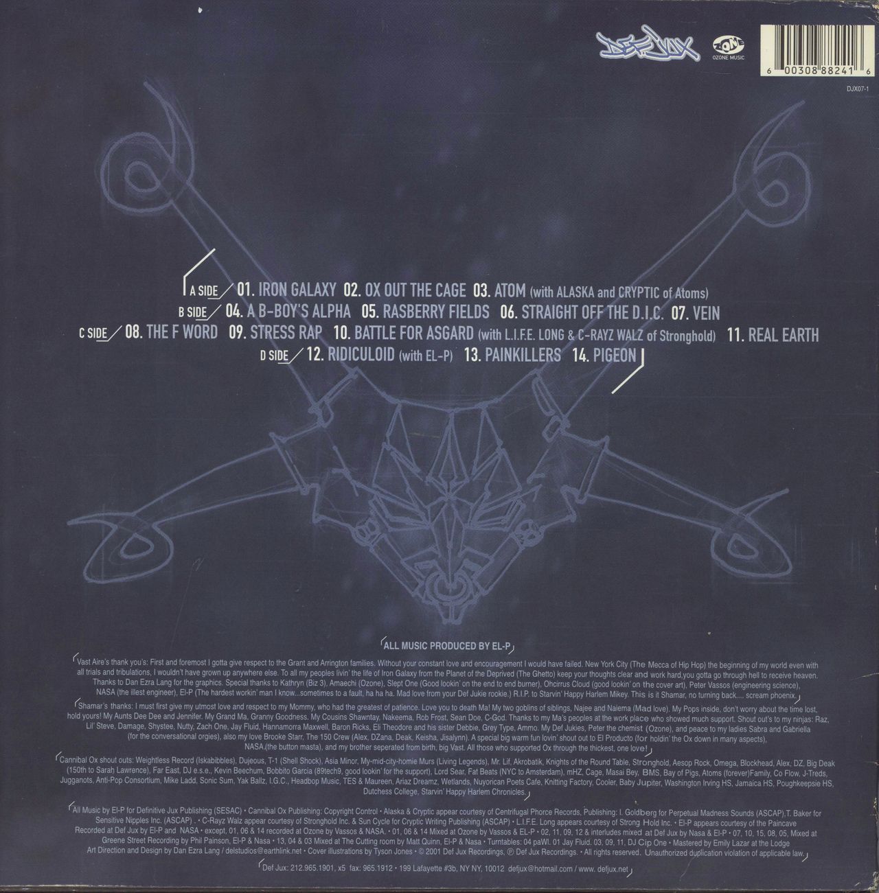 Cannibal Ox The Cold Vein US 2-LP vinyl set — RareVinyl.com