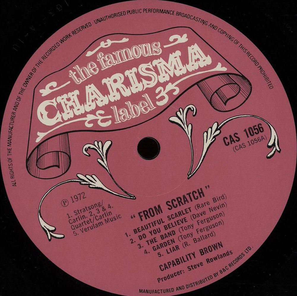 Capability Brown From Scratch + Inner UK Vinyl LP — RareVinyl.com