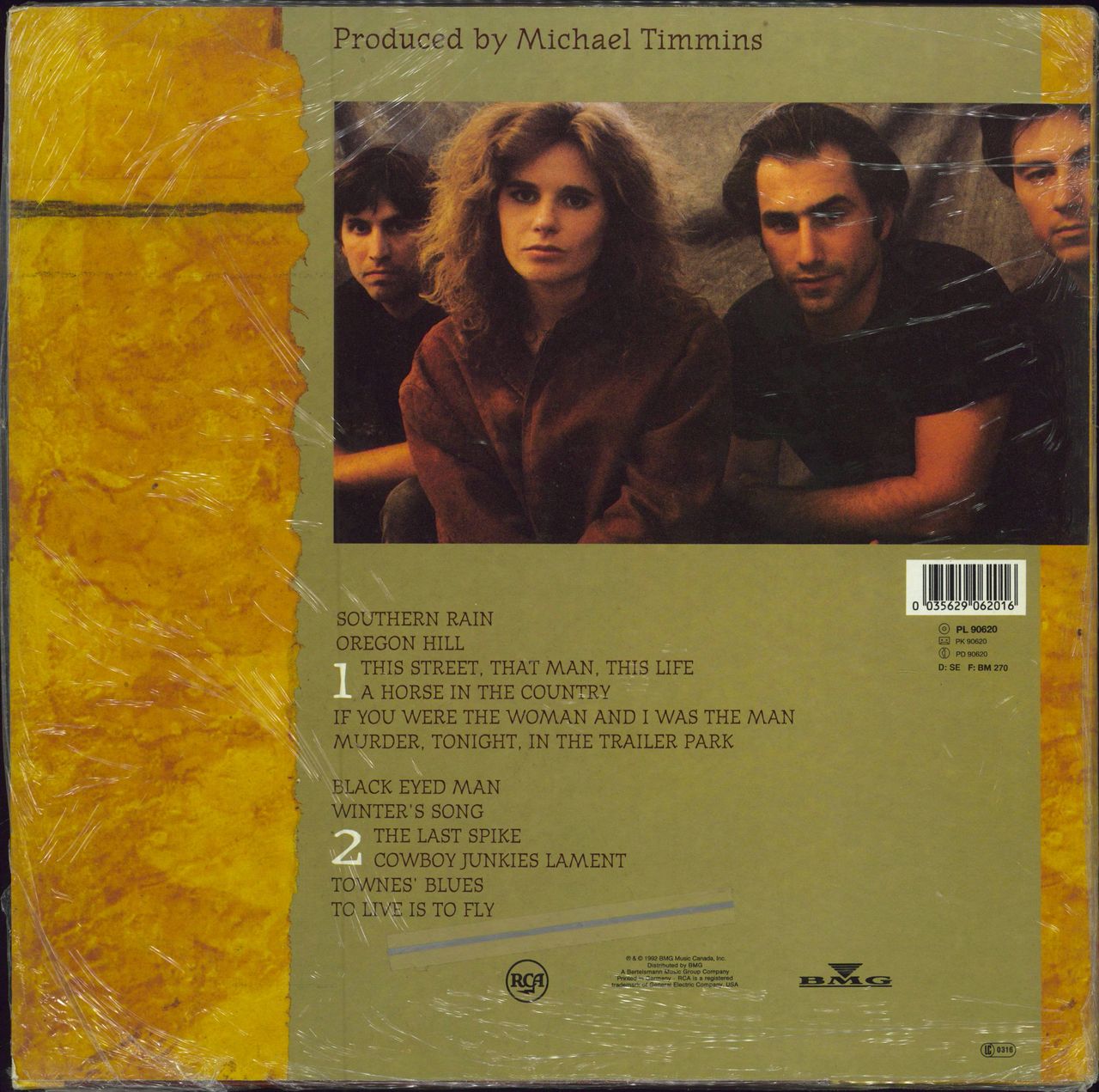 Cowboy Junkies Black Eyed Man - Shrink German Vinyl LP — RareVinyl.com