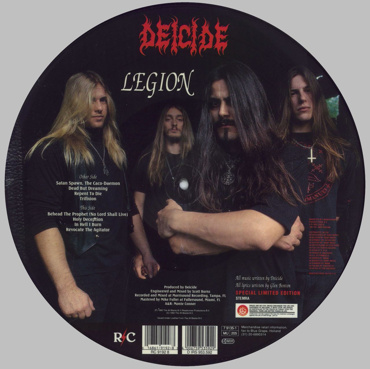 Deicide Legion Dutch Picture disc LP — RareVinyl.com