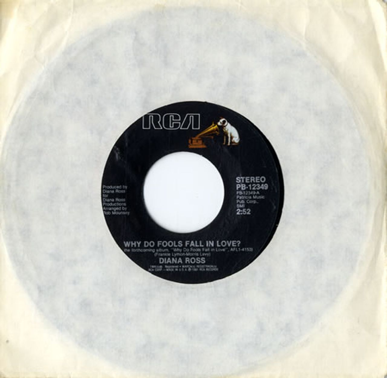 Diana Ross Why Do Fools Fall In Love? US 7" vinyl — RareVinyl.com