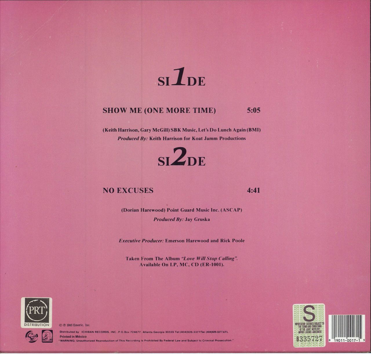 Dorian Harewood Show Me (One More Time) US 12" vinyl — RareVinyl.com