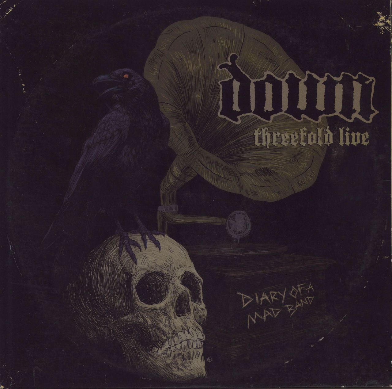 Down Threefold Live: Diary of a Mad Band - Red Vinyl US 3-LP vinyl set — RareVinyl.com