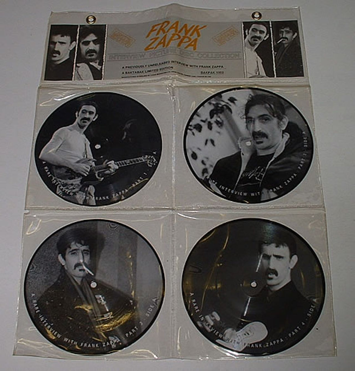Frank Zappa Interview Picture Disc Collection UK 7" picture disc ...