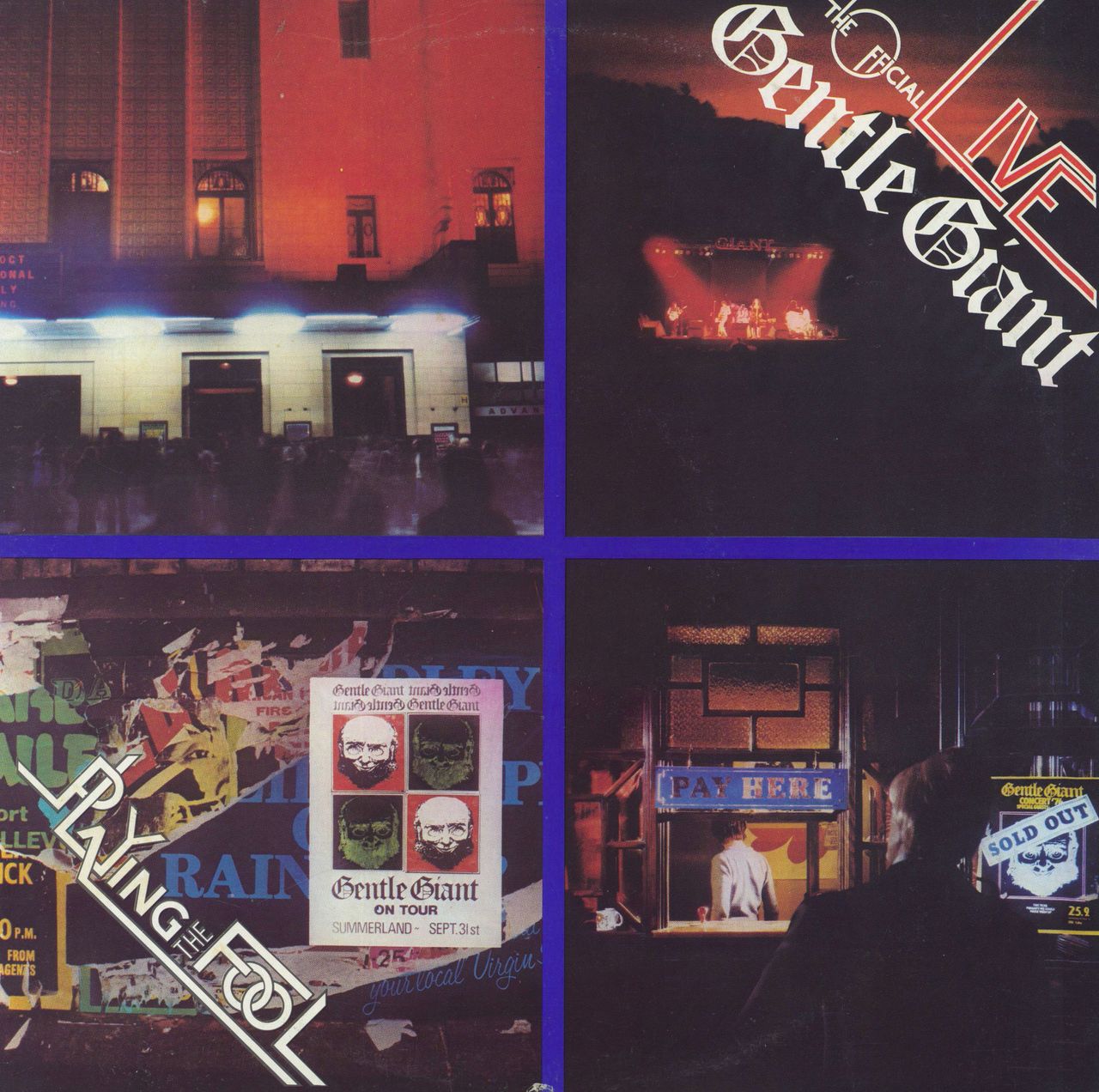 Gentle Giant Live - Playing The Fool Italian 2-LP vinyl set — RareVinyl.com