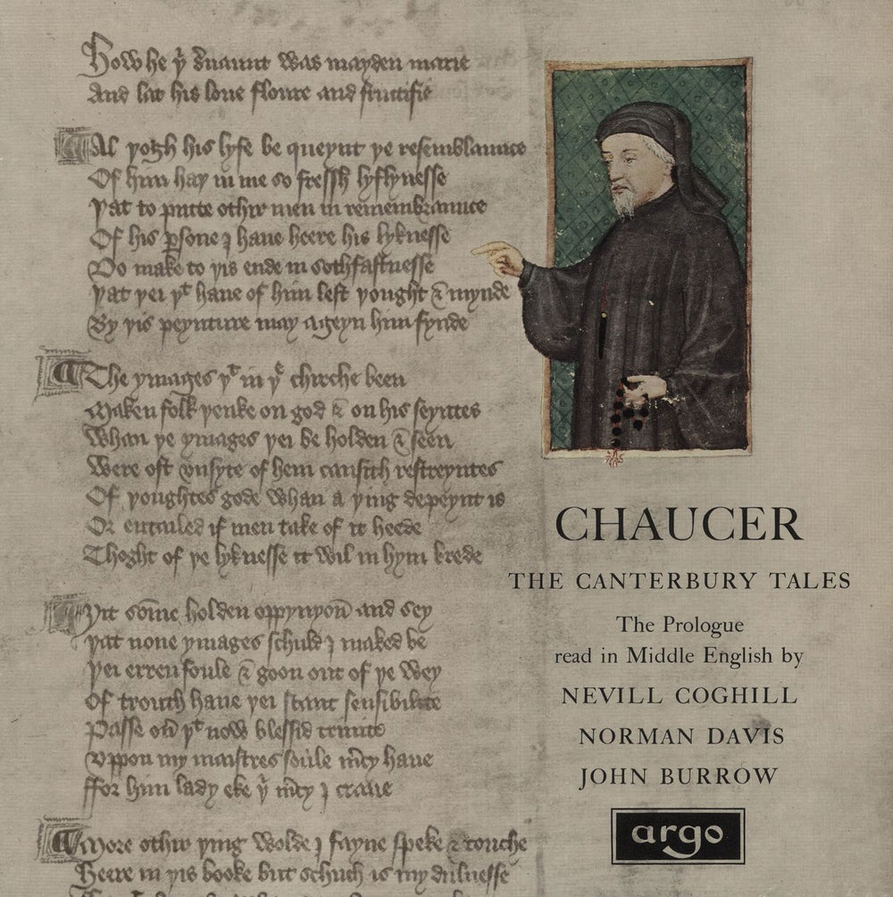 Geoffrey Chaucer Prologue To The Canterbury Tales Read In Middle Engli ...