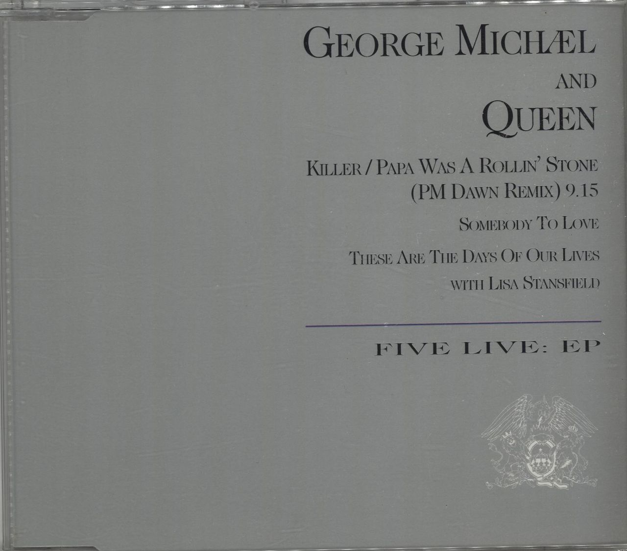 George Michael Five Live EP UK 2-CD single set — RareVinyl.com