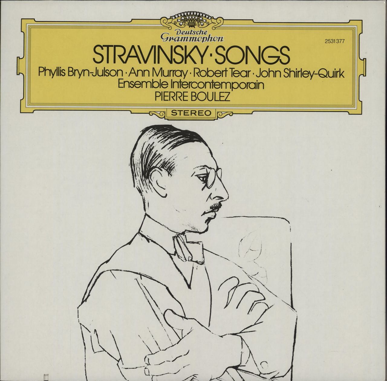 Igor Stravinsky Songs German Vinyl LP — RareVinyl.com