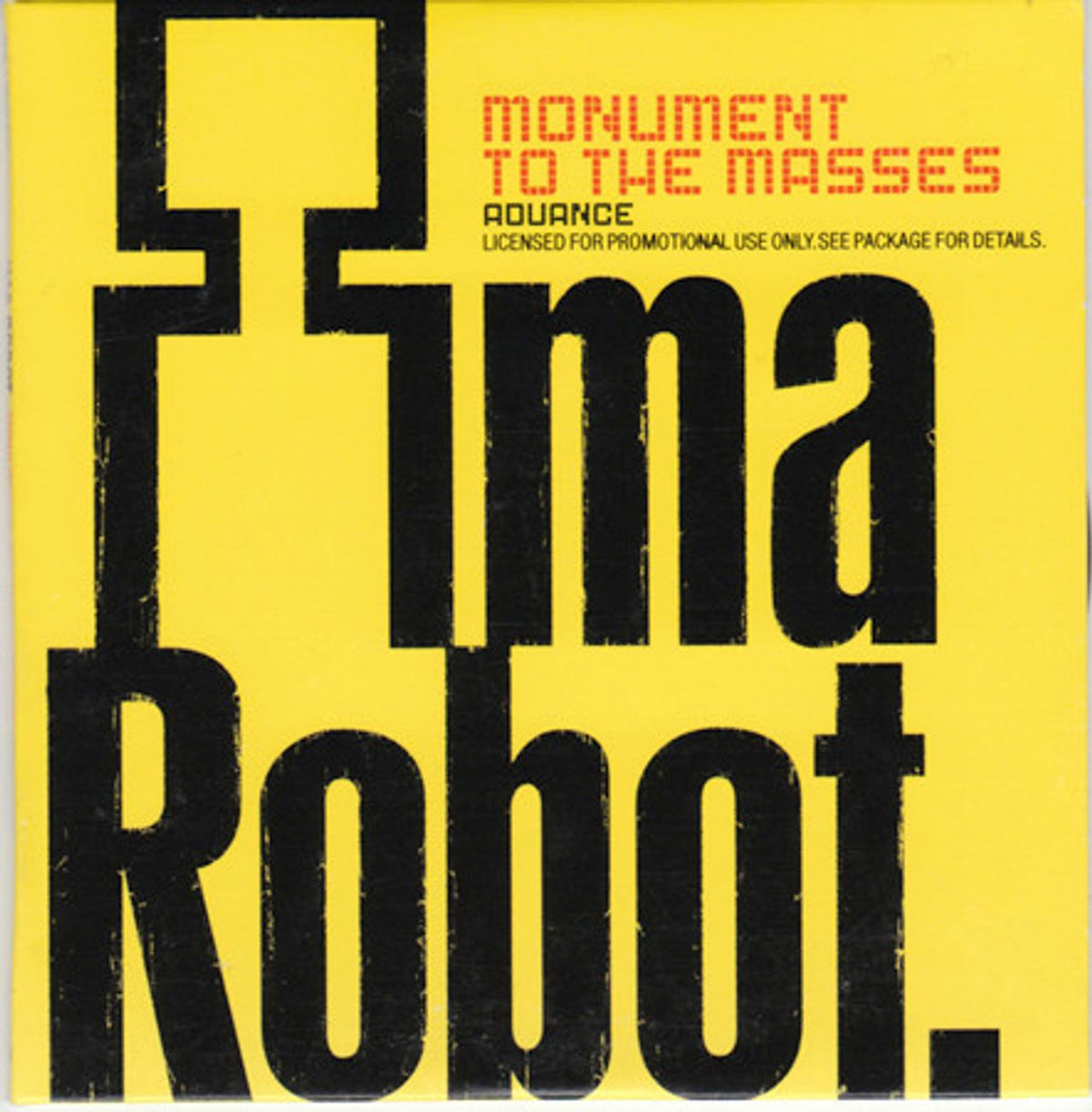 IMA Robot Monument to the Masses US Promo CD album — RareVinyl.com