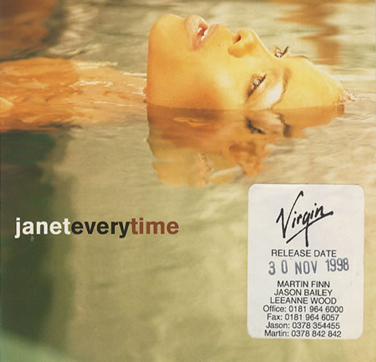 Janet Jackson Everytime UK Promo CD single — RareVinyl.com