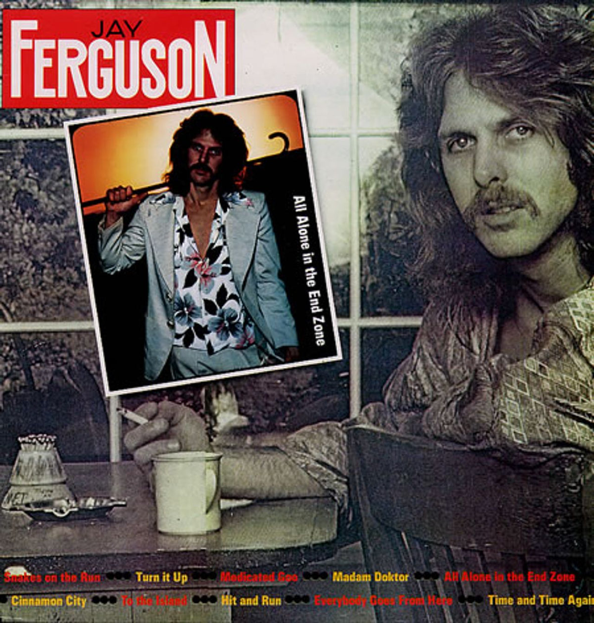 Jay Ferguson All Alone In The End Zone UK Vinyl LP — RareVinyl.com