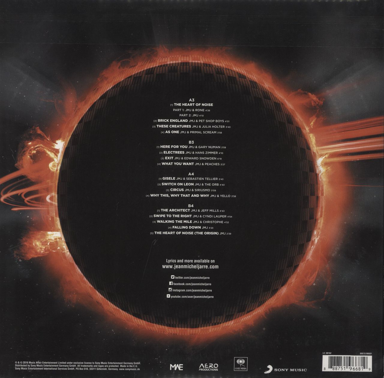 Jean-Michel Jarre Electronica 2 - The Heart Of Noise - 180gm UK 2-LP v — RareVinyl.com