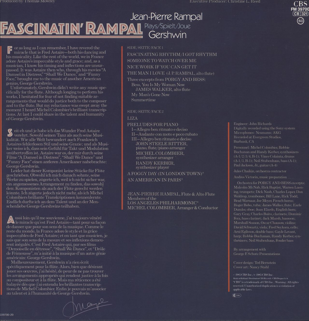 Jean-Pierre Rampal Fascinatin' Rampal Dutch Vinyl LP — RareVinyl.com