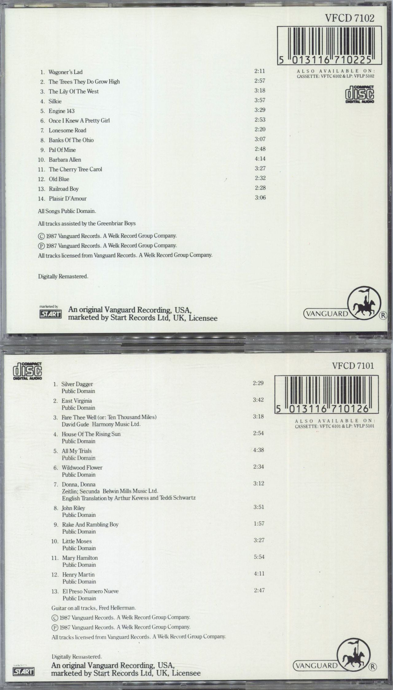 Joan Baez Volume One & Two UK 2-CD album set — RareVinyl.com