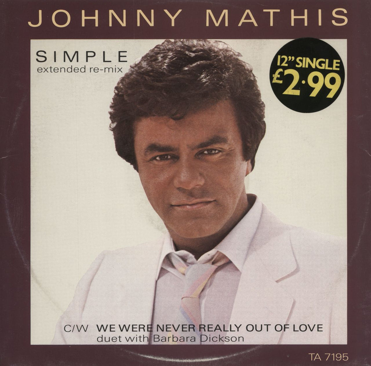 Johnny Mathis Simple UK 12" vinyl — RareVinyl.com