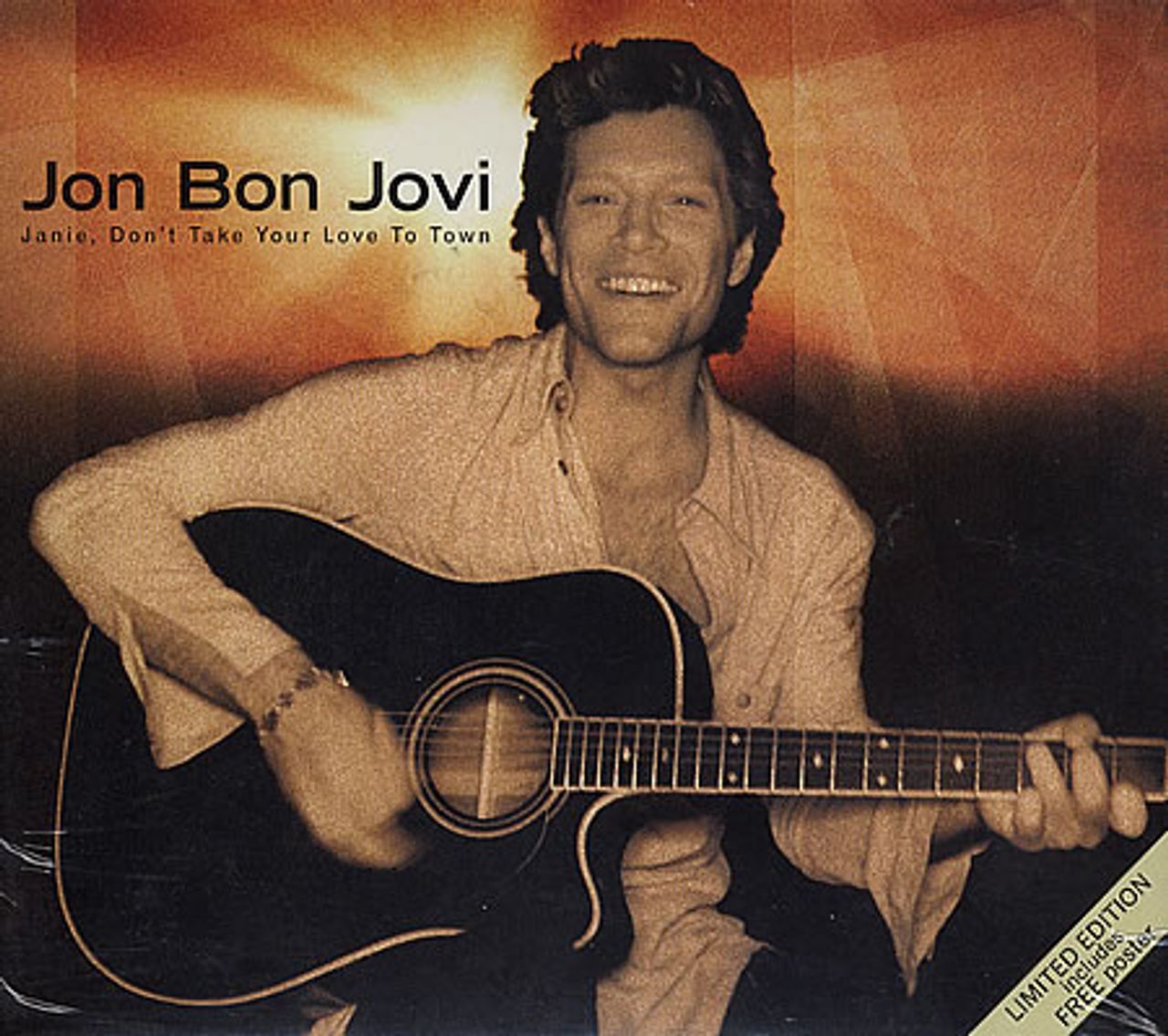 Jon Bon Jovi Janie, Don't Take You Love To Town UK 2-CD single set — RareVinyl.com