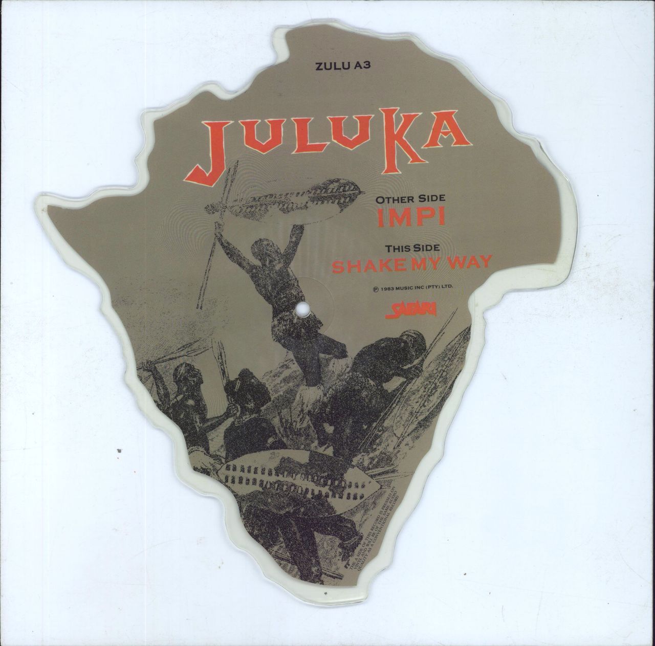 Juluka Impi UK Shaped picture disc — RareVinyl.com