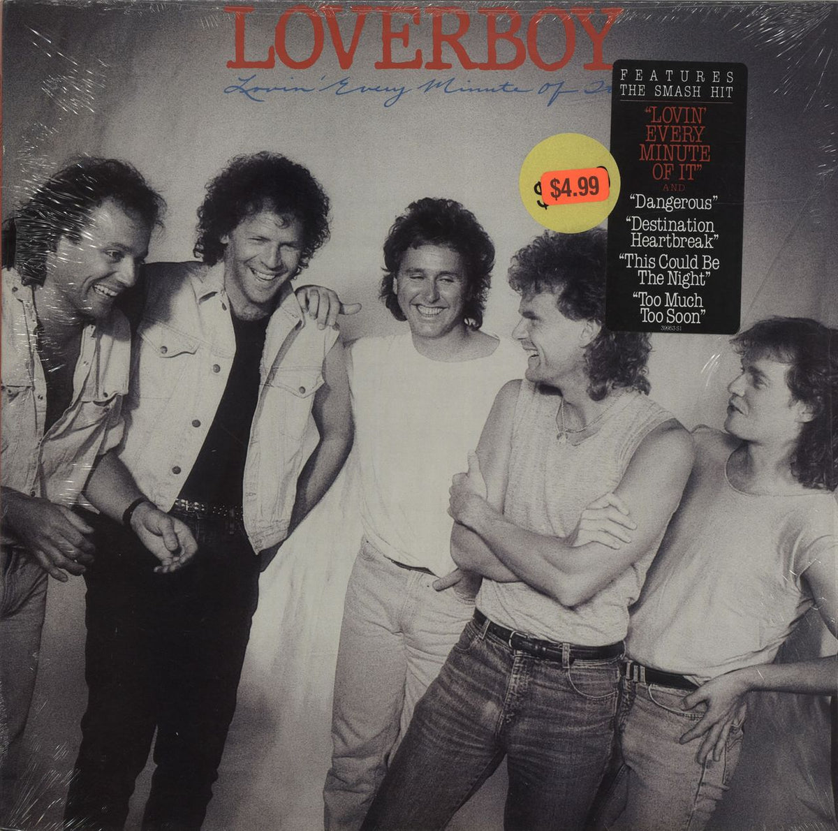 Loverboy Lovin' Every Minute Of It - stickered shrink Canadian Vinyl L — RareVinyl.com
