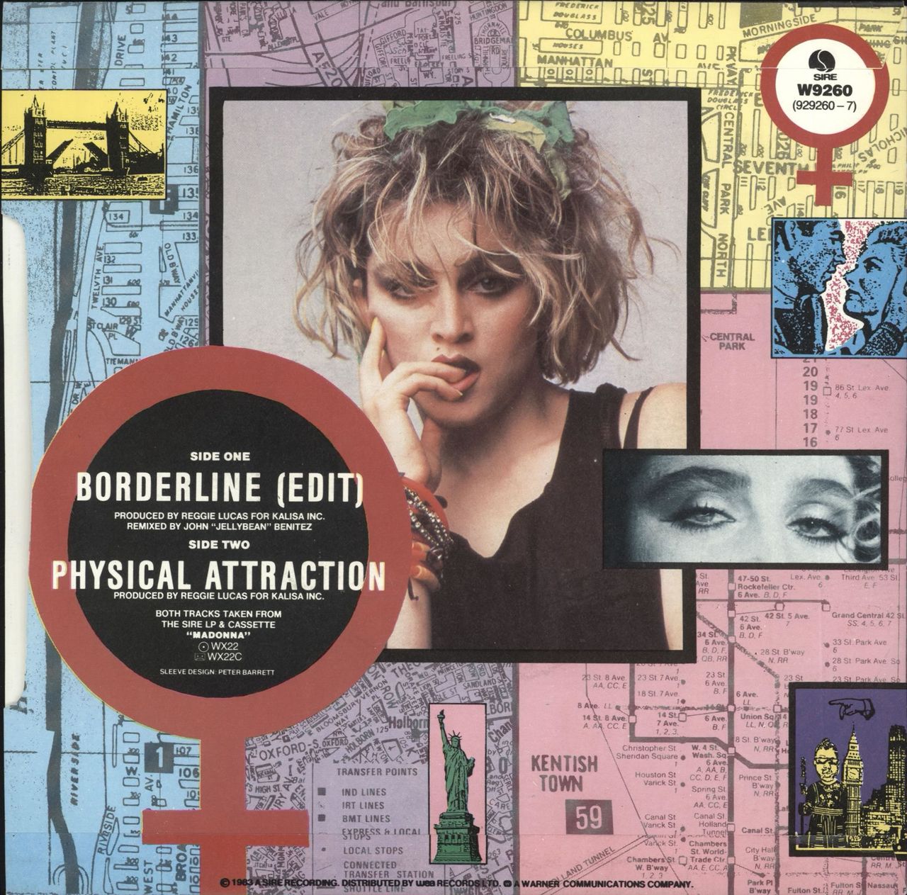 Madonna Borderline - 2nd - Small logo UK 7" vinyl — RareVinyl.com