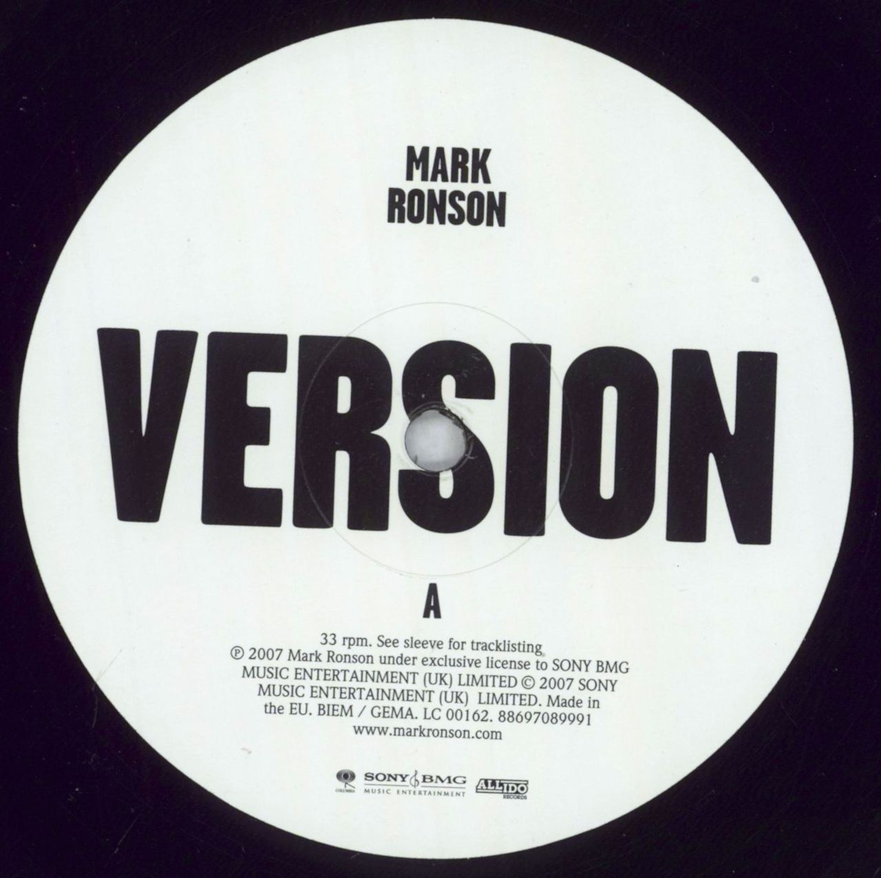 Mark Ronson Version UK 2-LP vinyl set — RareVinyl.com