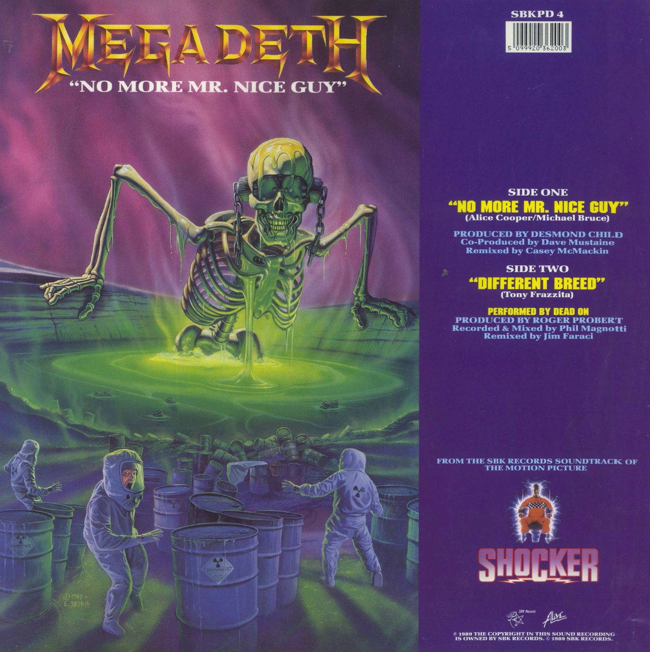 Megadeth No More Mr Nice Guy - EX US Shaped picture disc — RareVinyl.com