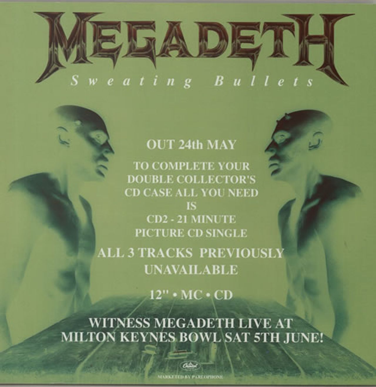 Megadeth Sweating Bullets - Display Flat UK Display — RareVinyl.com
