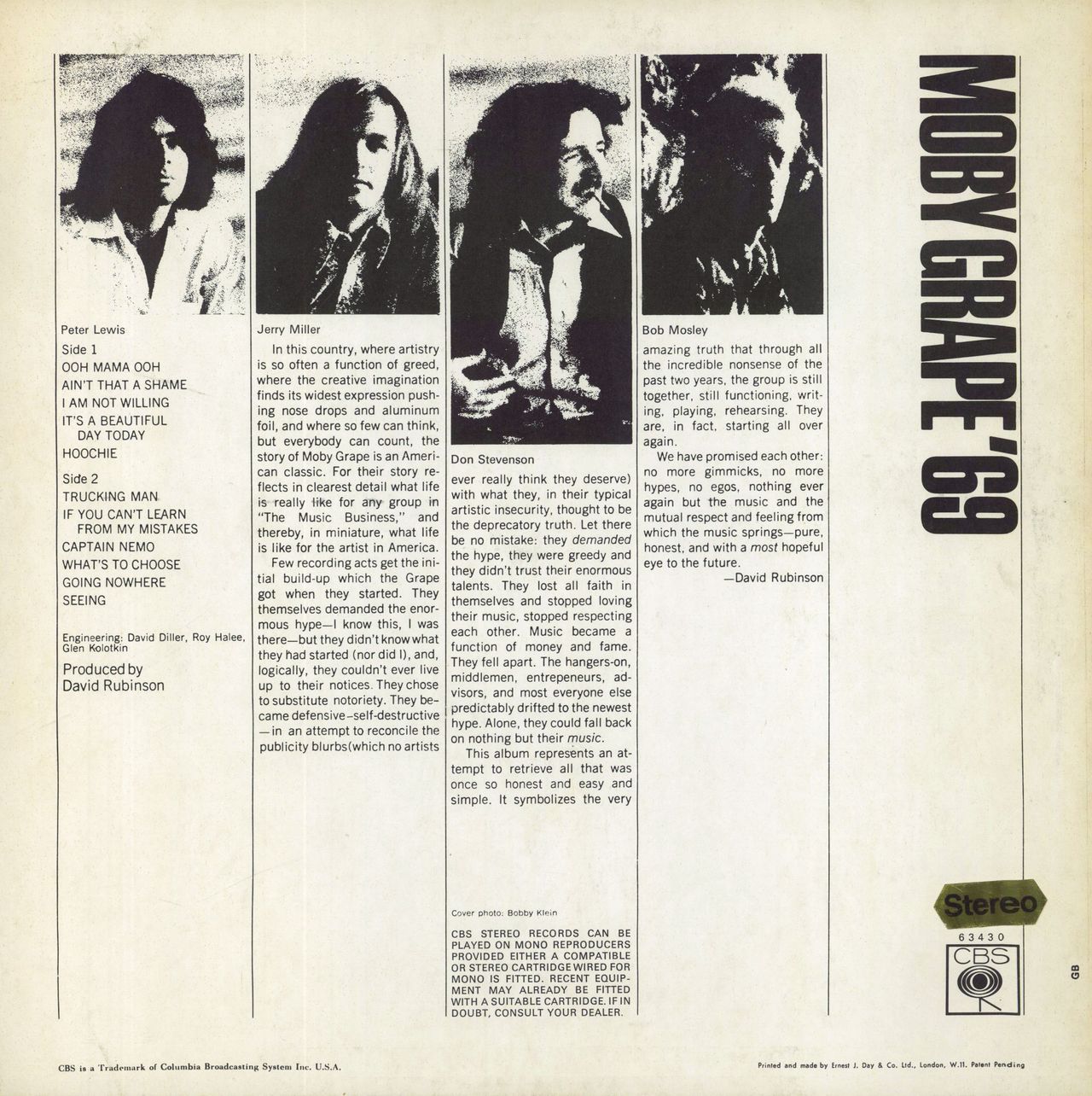 Moby Grape Moby Grape '69 UK Vinyl LP — RareVinyl.com