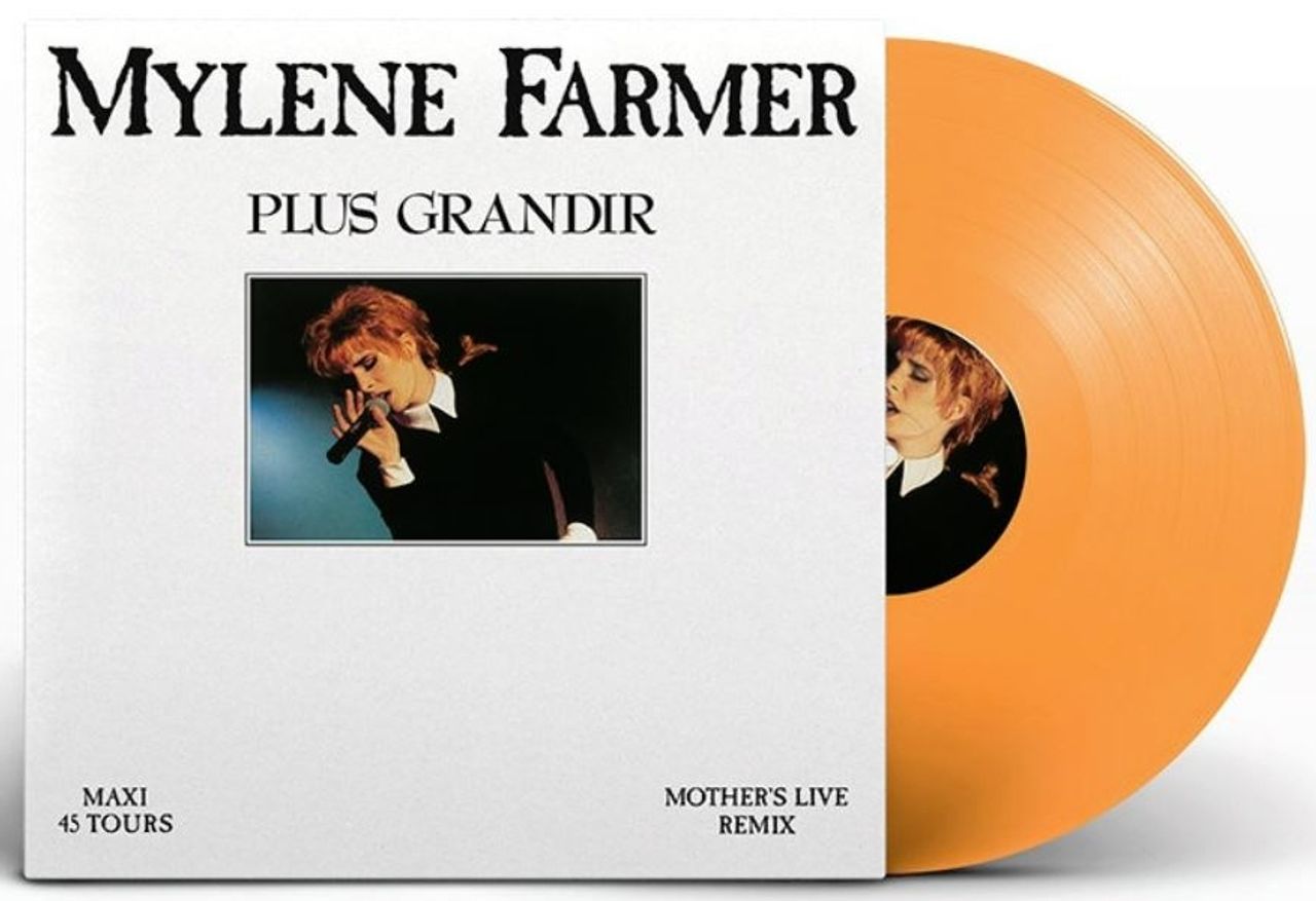 Mylene Farmer Plus Grandir - Live - Orange Vinyl French 12" vinyl — RareVinyl.com