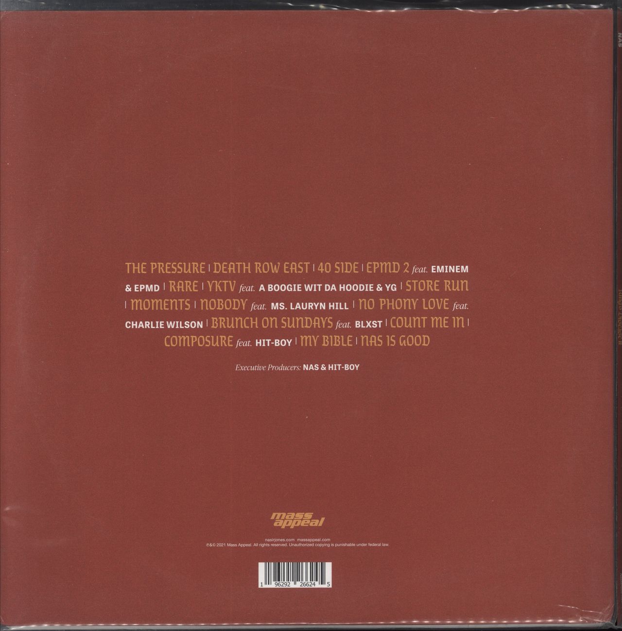 Nas King's Disease II - Gold Vinyl US 2-LP vinyl set — RareVinyl.com