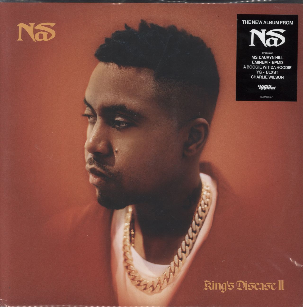Nas King's Disease II - Gold Vinyl US 2-LP vinyl set — RareVinyl.com