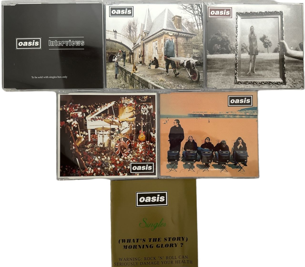 Oasis Singles - (What's The Story) Morning Glory - 5 CDs - box Ex UK C ...