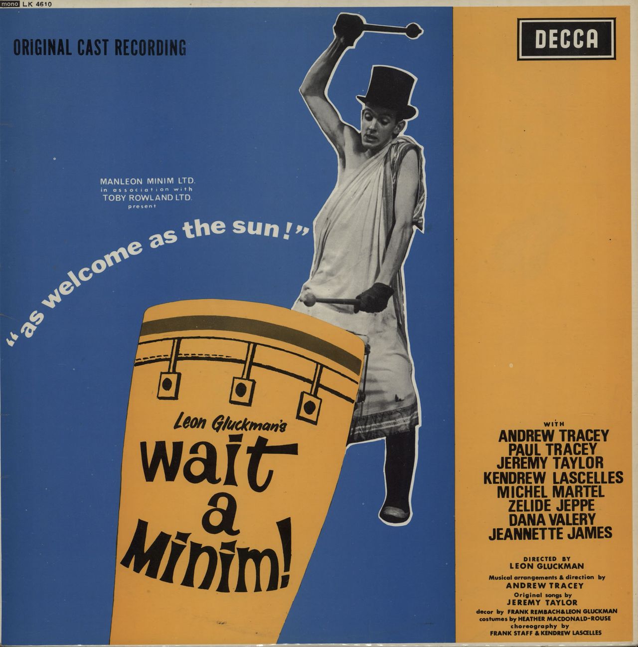Original Cast Recording Wait A Minim! UK Vinyl LP — RareVinyl.com