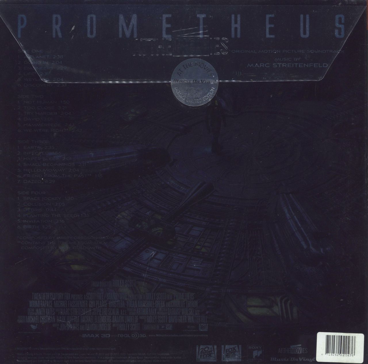 Original Soundtrack Prometheus - Flaming Vinyl + Litho UK 2-LP vinyl s ...