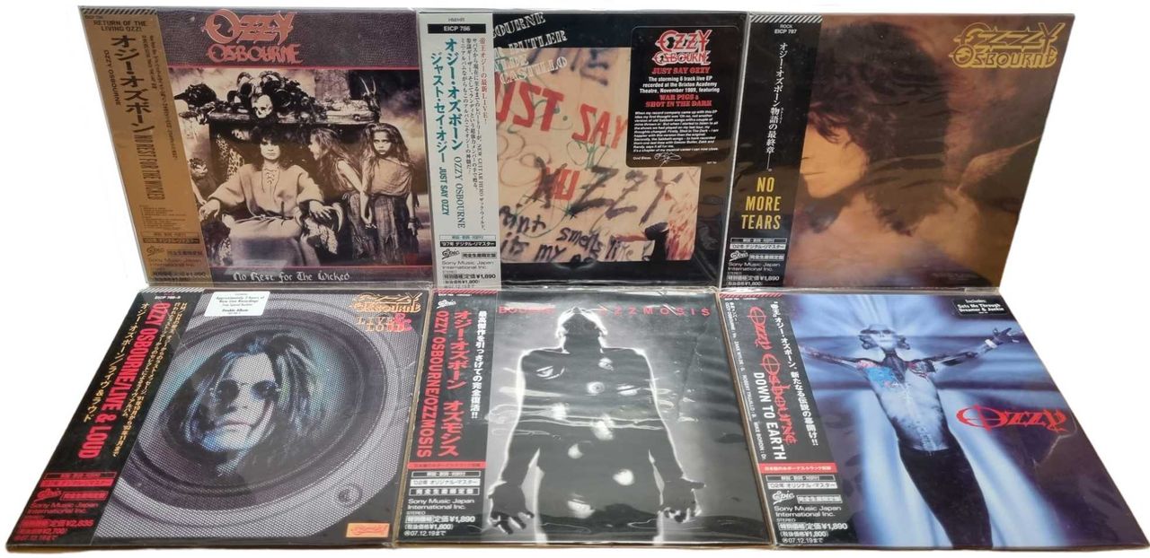 Ozzy Osbourne Paper Sleeve Collection + Montage Box Japanese Box set ...