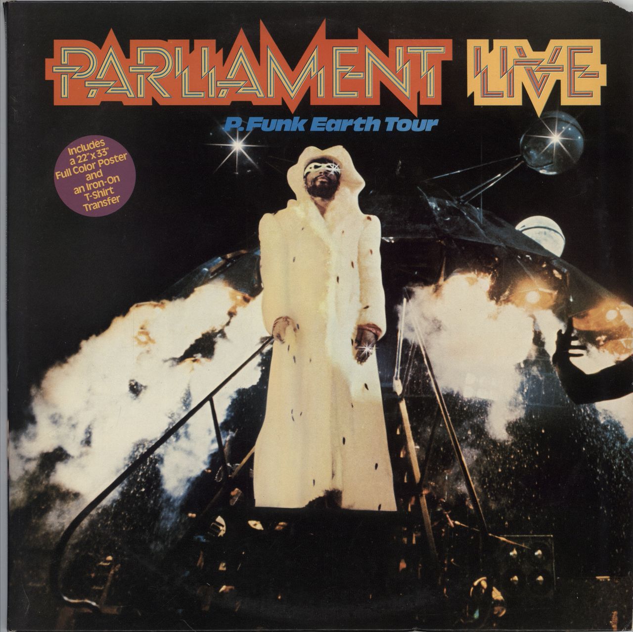 Parliament Live - P. Funk Earth Tour + Poster + Transfer US 2-LP vinyl ...