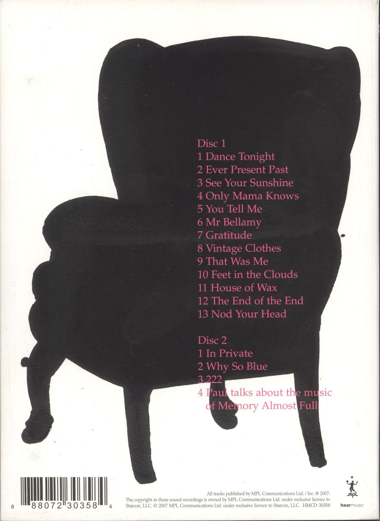 Paul McCartney and Wings Memory Almost Full UK 2-CD album set ...