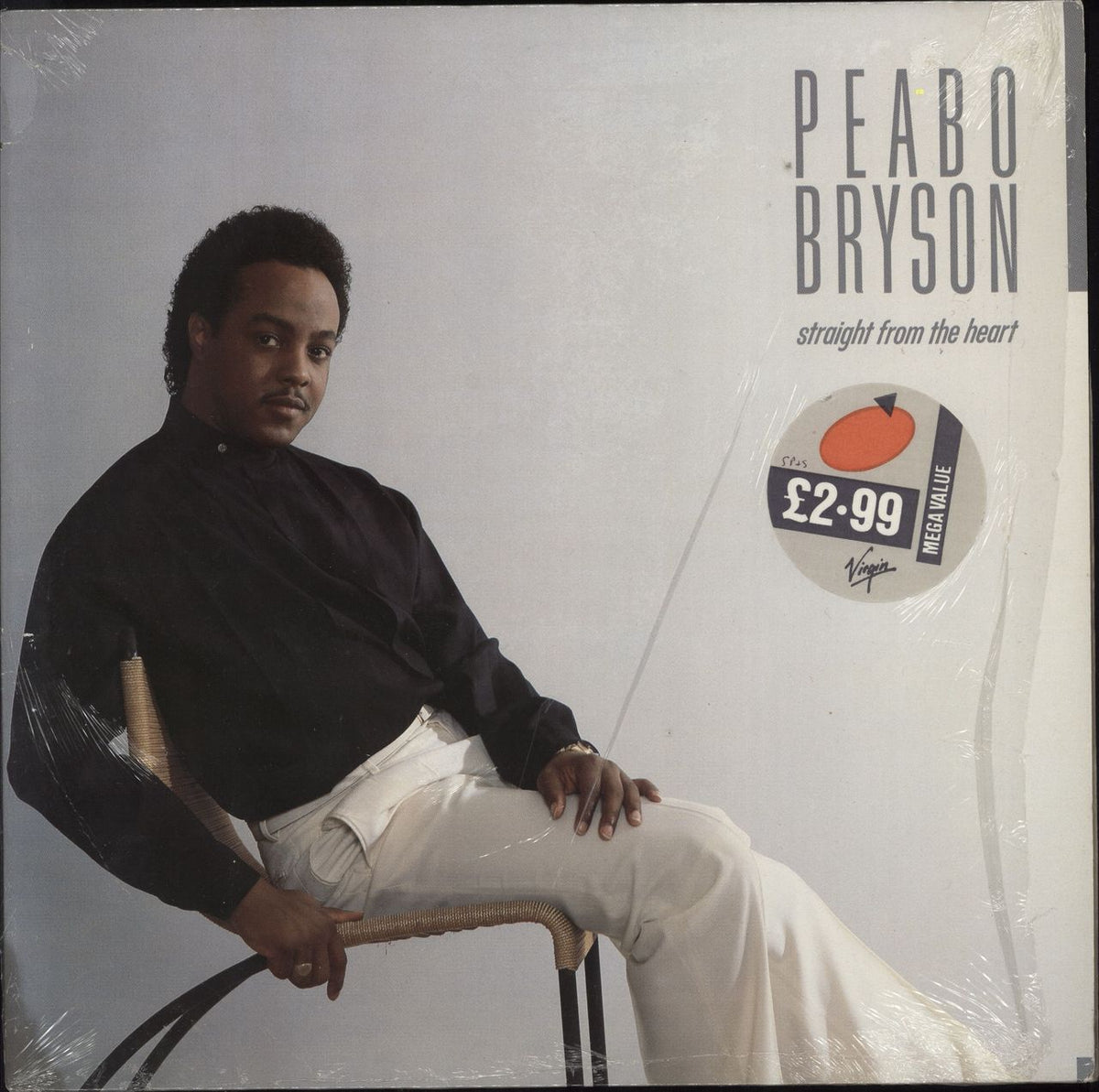 Peabo Bryson Straight From The Heart - shrink German Vinyl LP ...