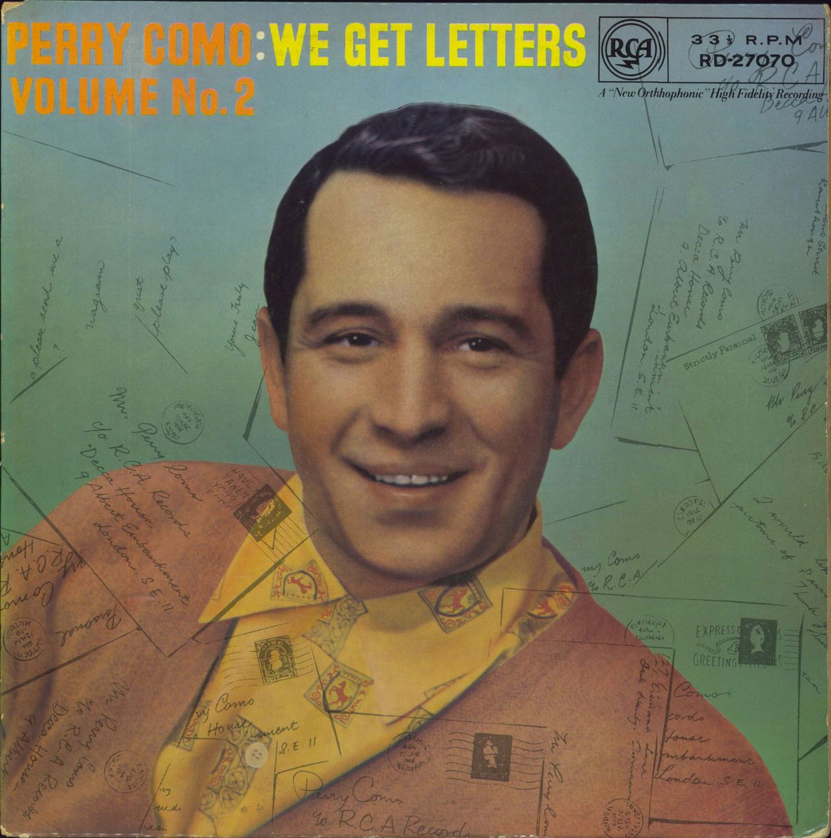 Perry Como We Get Letters Volume No 2 UK Vinyl LP — RareVinyl.com