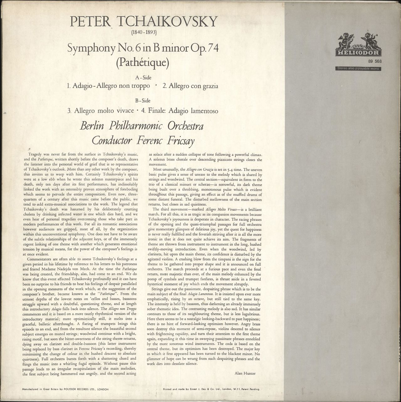 Pyotr Ilyich Tchaikovsky Tchaikovsky: Symphony No. 6 "Pathétique" UK V ...